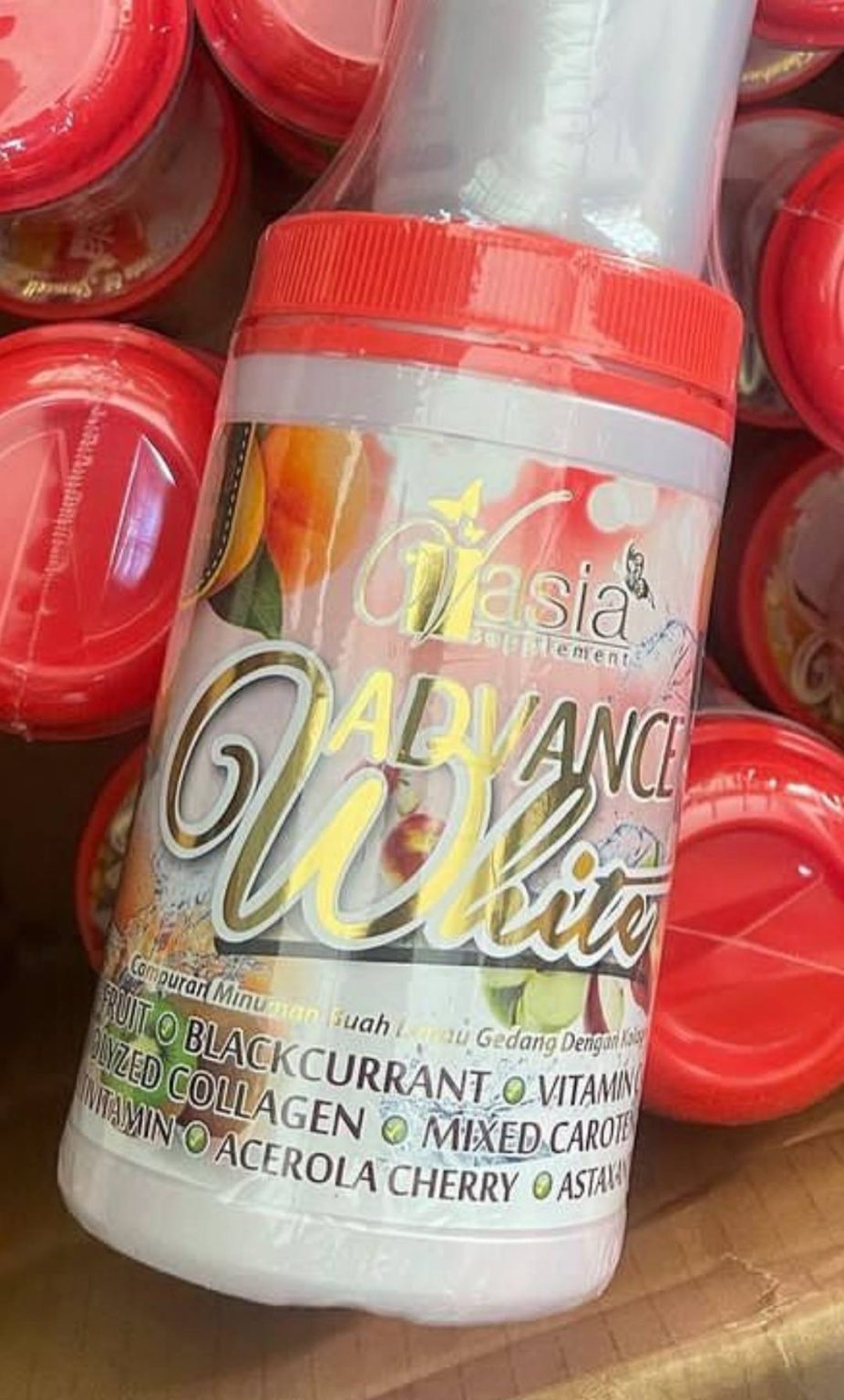 Vasia Advanced White Vitamins And Fruit Collagen Lightening Supplement ...