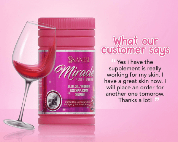 SKANDAL MIRACLE PURE WHITE GLUTA CELL ENHANCED FORMULA - Beautiebox
