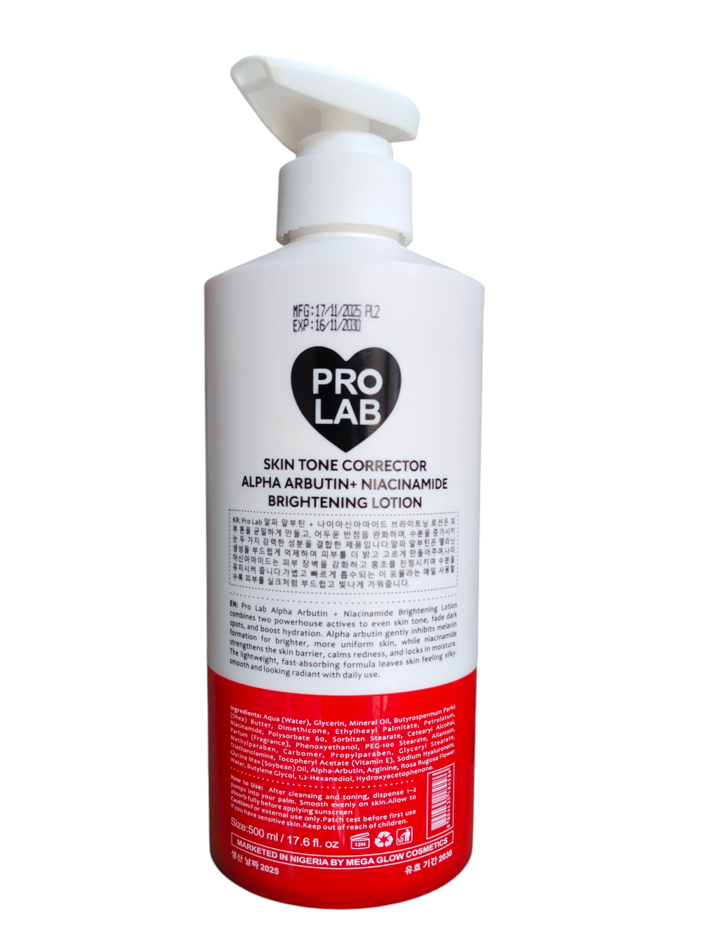 Buy PRO LAB Alpha Arbutin + Niacinamide Skin Tone Corrector Body Lotion ...